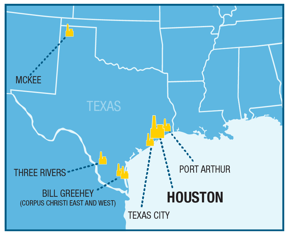 Houston Oil Refinery | Locations | Valero